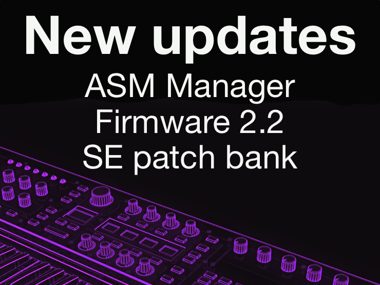 新しいASM Manager & Firmware 2.2をリリース | Elektron Distribution Group